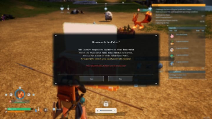 Can you dismantle equipment in Palworld?