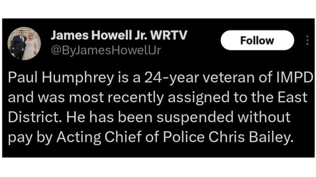 What is Paul Humphrey charged with? Details explored as IMPD officer ...