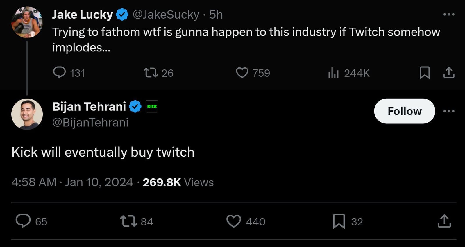 "Kick will eventually buy Twitch" - Kick co-founder responds as Amazon ...