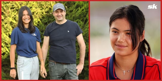 Emma Raducanu: "My dad would do lessons with me in the backyard, it's ...