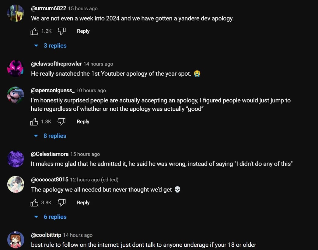 "I have made mistakes" - Yandere Dev responds to serious allegations ...