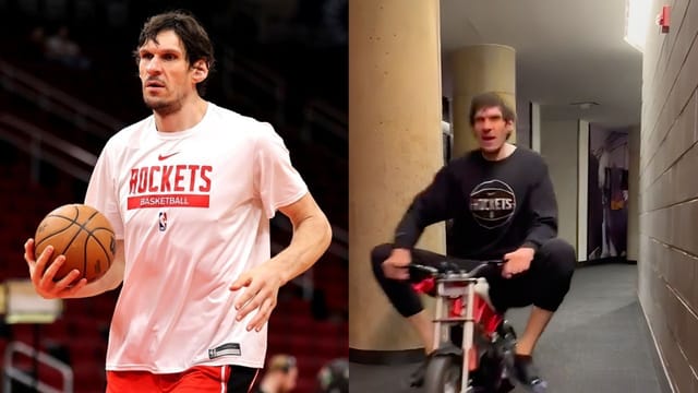 Watch: 7'3" Boban Marjanovic makes a minibike look extra tiny as he ...