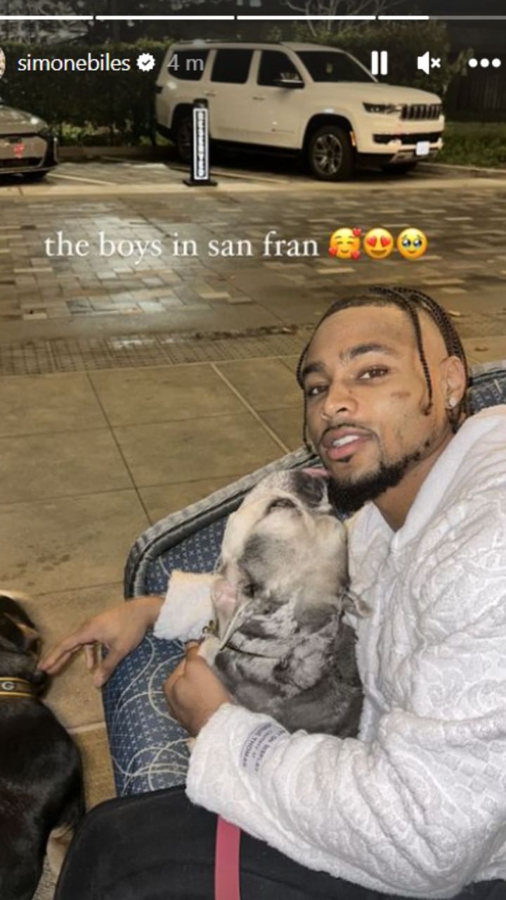 Simone Biles shares adorable picture of husband Jonathan Owens with ...