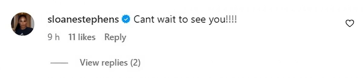 "Legend" - Frances Tiafoe and Sloane Stephens show their support for ...