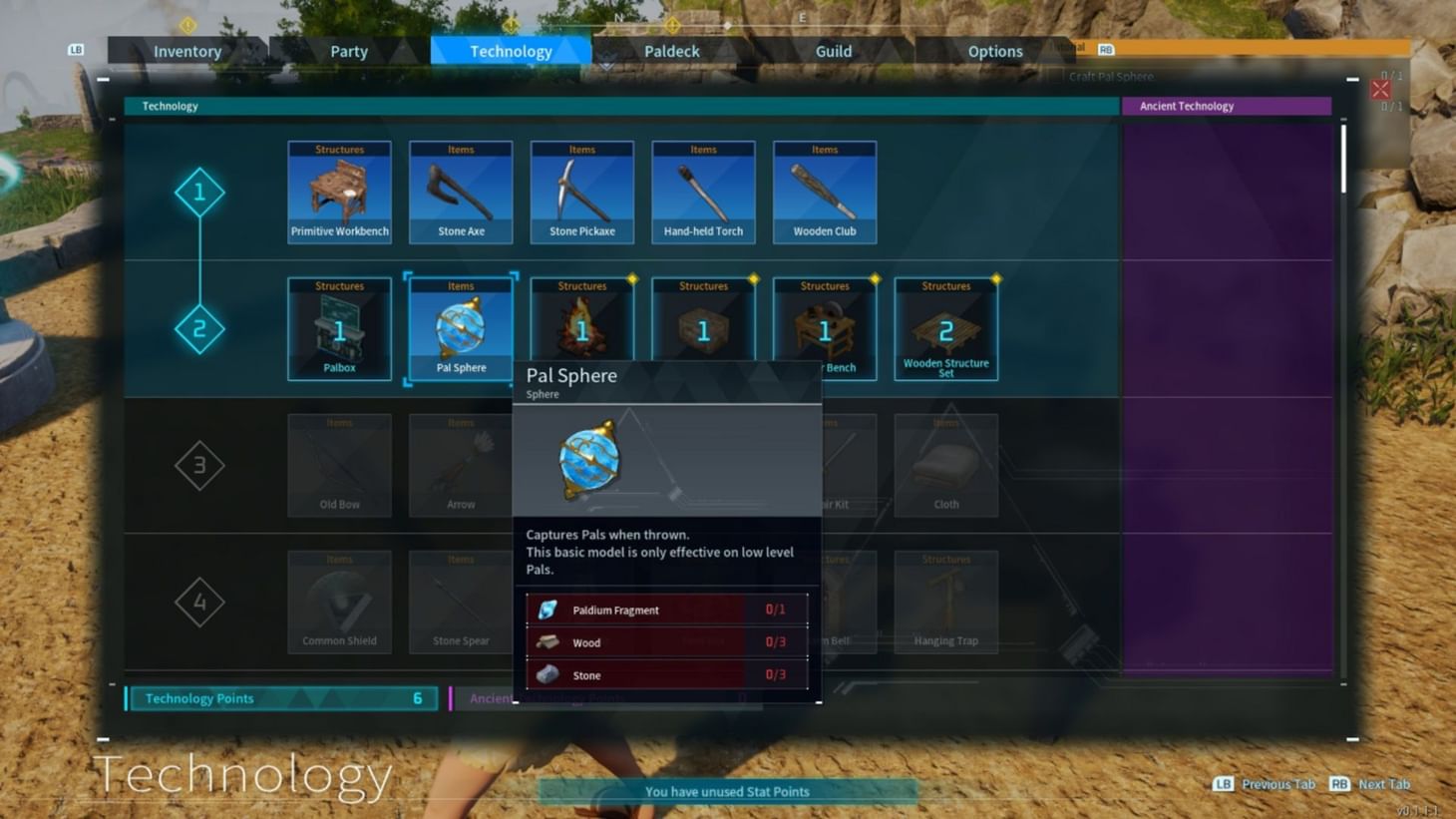 Palworld Pal Spheres: How to craft, recipe, and Paldium Fragment locations