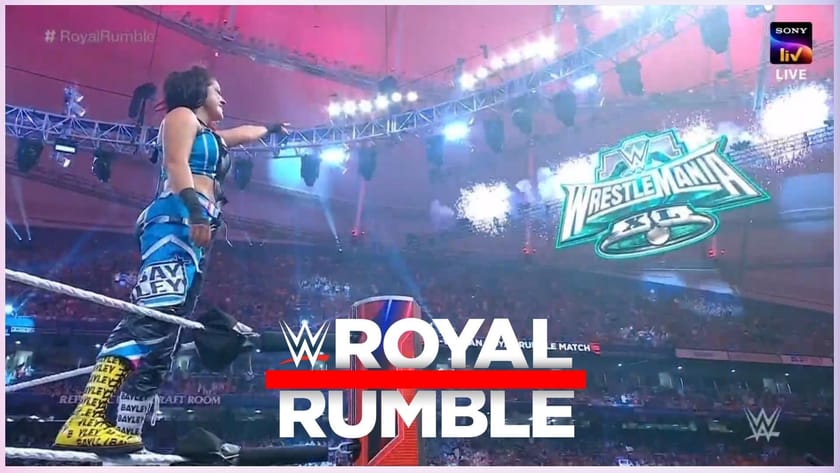 Bayley wins the WWE Women's Royal Rumble match featuring forbidden door ...