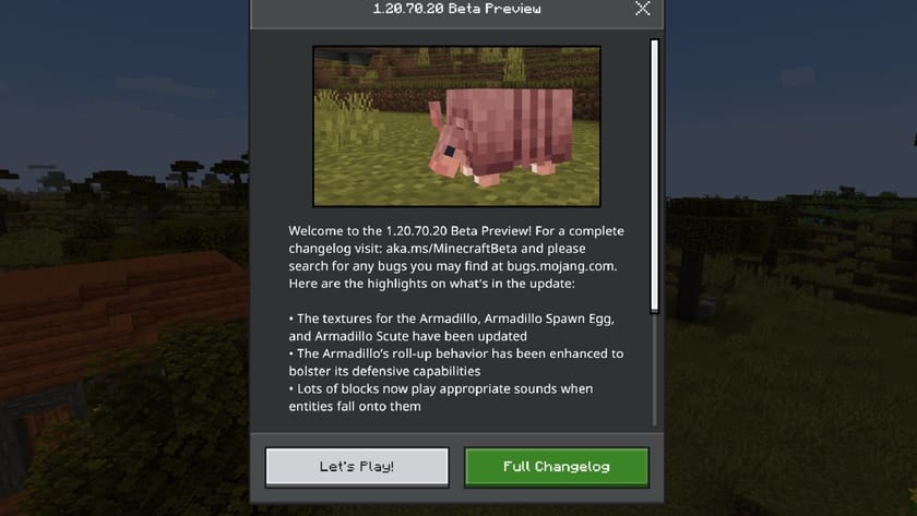 Minecraft Bedrock 1.20.70.20 beta and preview patch notes: Texture ...