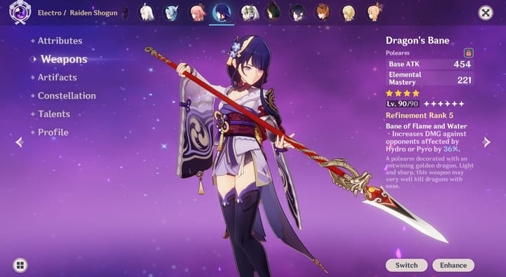 Raiden Shogun DPS and Support Build Guide and Team Comps for Genshin I