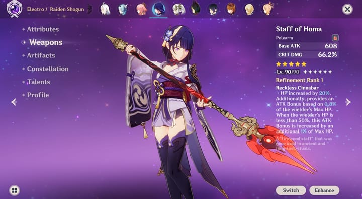 Raiden Shogun DPS and Support Build Guide and Team Comps for Genshin I