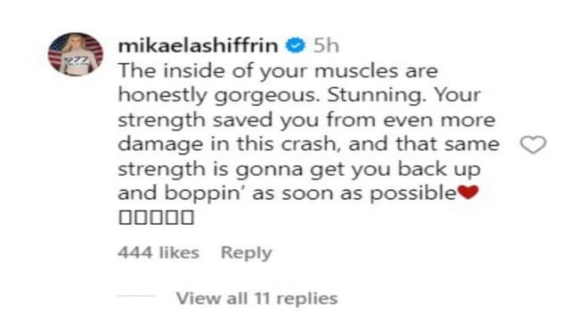 "The inside of your muscles are honestly gorgeous" - Mikaela Shiffrin ...