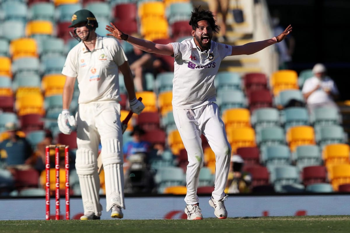 Top 3 best figures by Mohammed Siraj in Test cricket