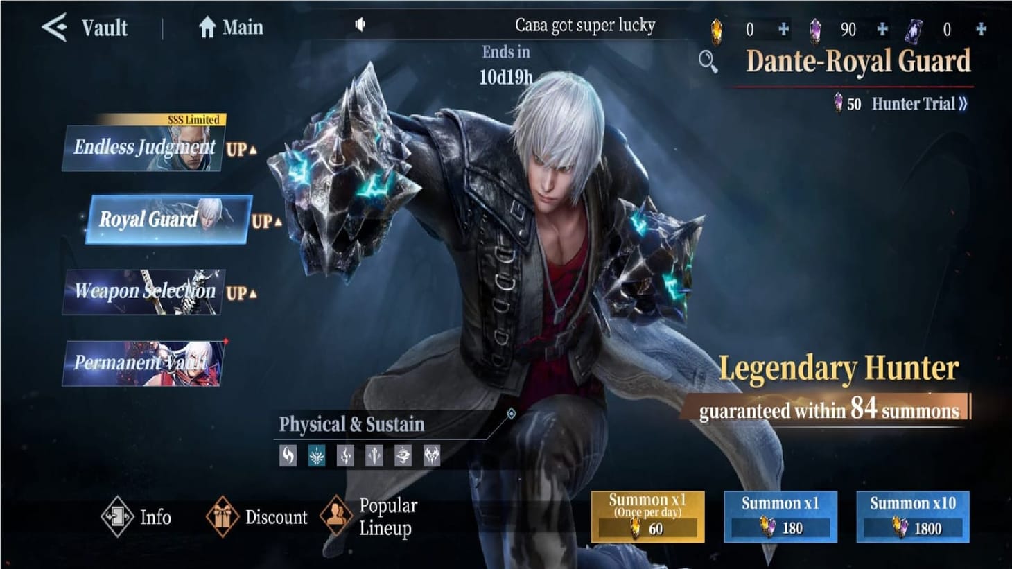 Devil May Cry Peak of Combat banners and gacha rates explained