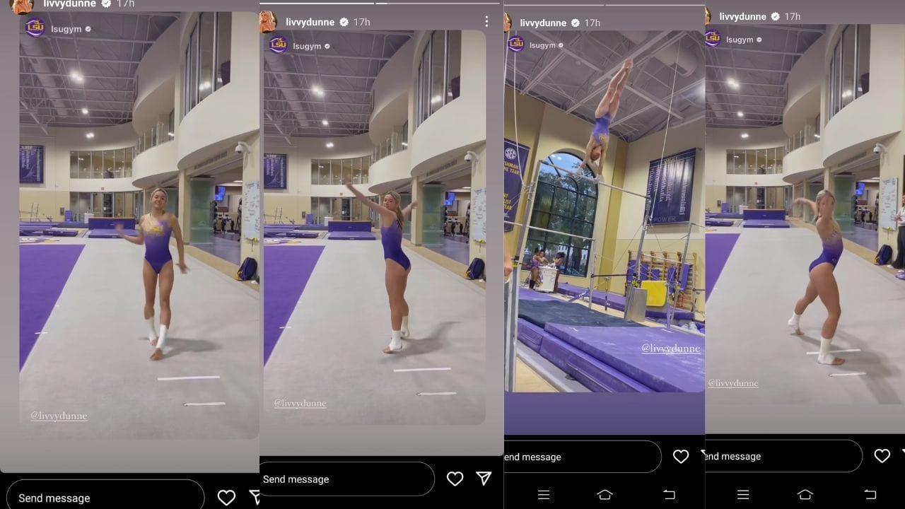 LSU shares Olivia Dunne's new amazing flexibility routine as $3.5 ...