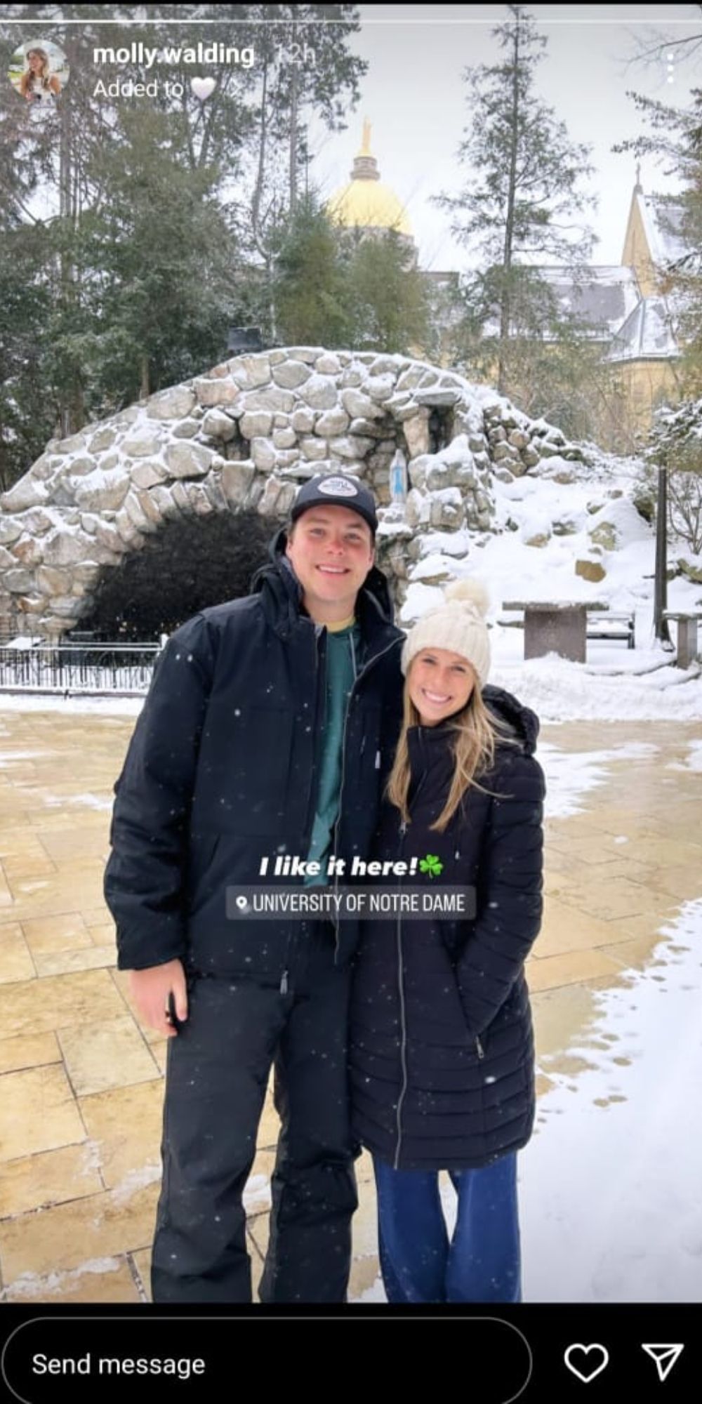 Former Duke QB Riley Leonard’s GF makes her stance clear on Notre Dame ...