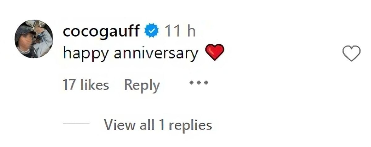 Coco Gauff sends love to mother Candi and father Corey on their 23rd ...