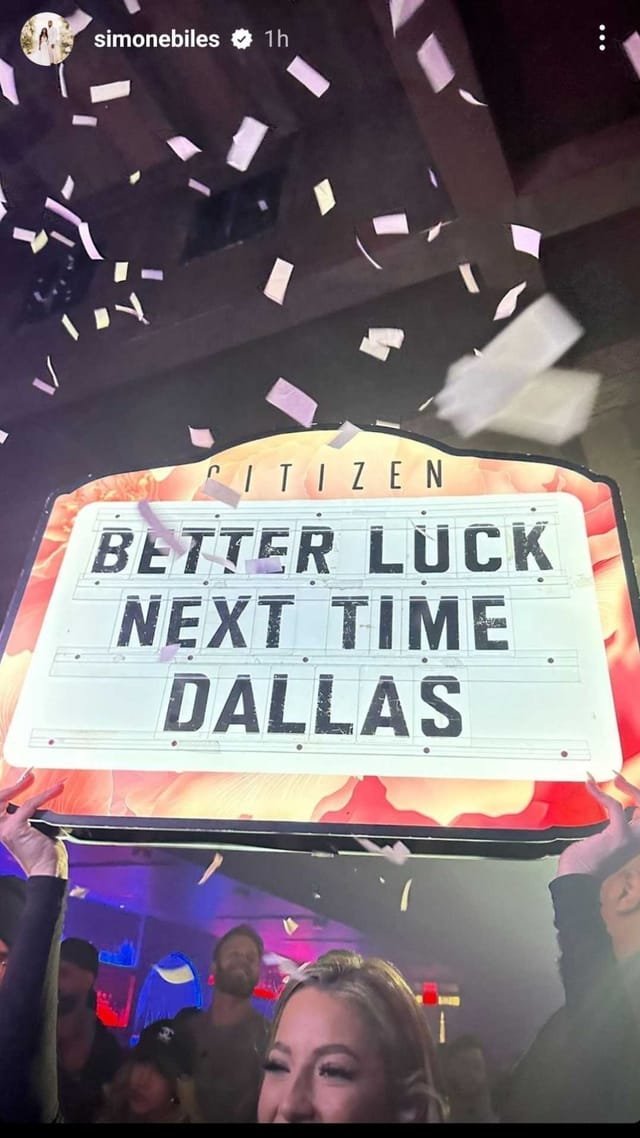 Simone Biles sends cheeky message to Dallas Cowboys after NFL playoffs ...