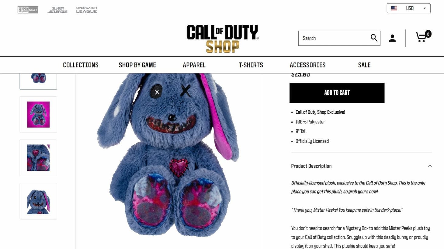 How to get Mister Peeks Call of Duty plushie