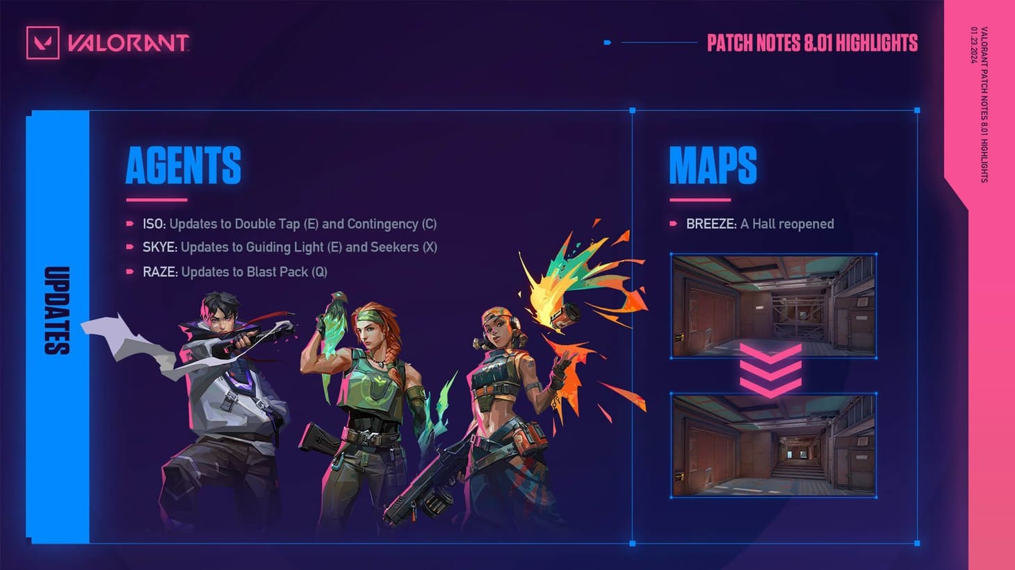 Valorant patch notes 8.01: Massive Skye nerfs, Iso buffs, Breeze ...