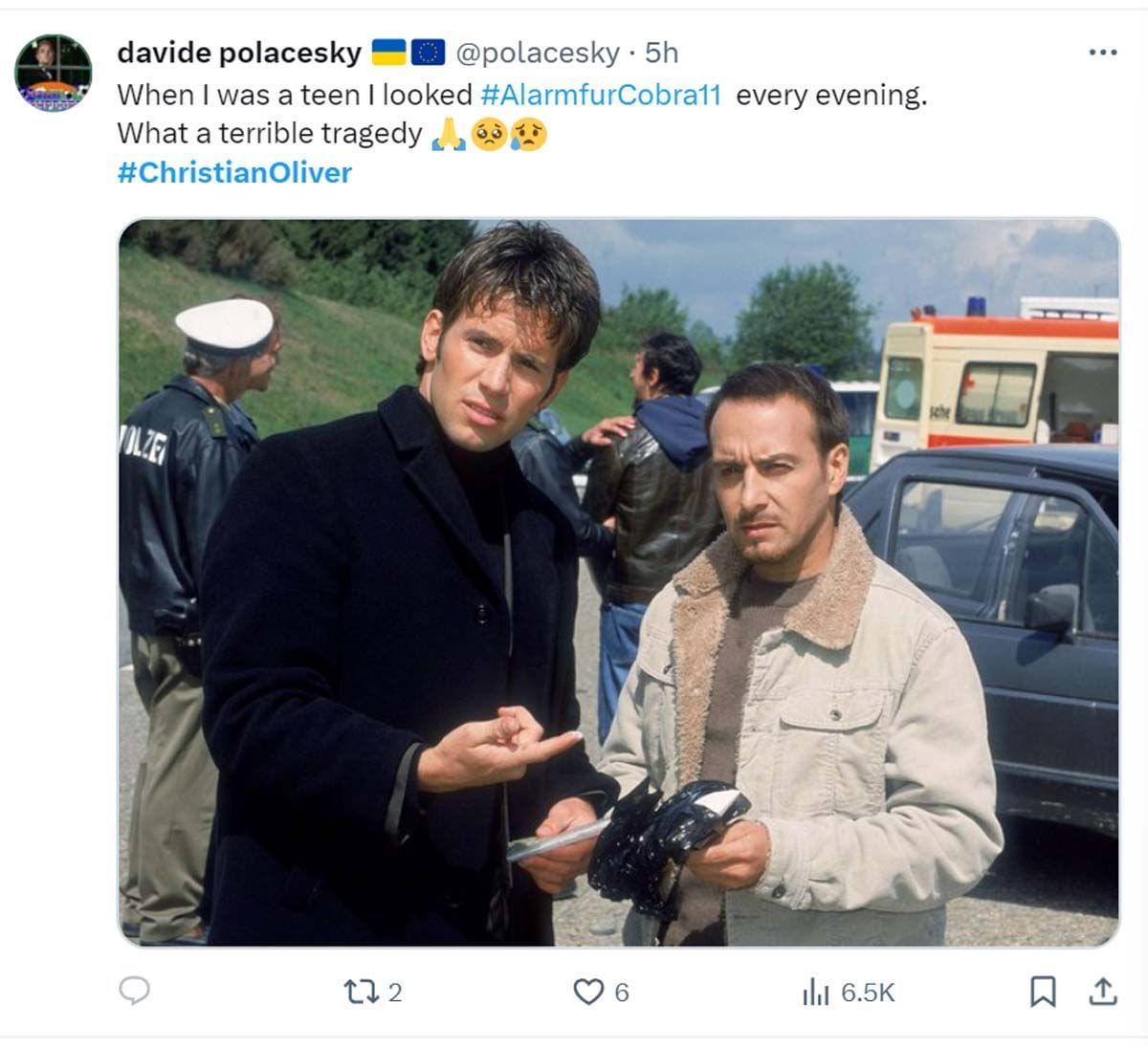 What role did Christian Oliver play in Speed Racer? Tributes pour in as ...