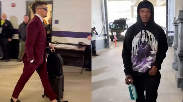 WATCH: Lamar Jackson and Patrick Mahomes drop ice-cold fits for AFC ...