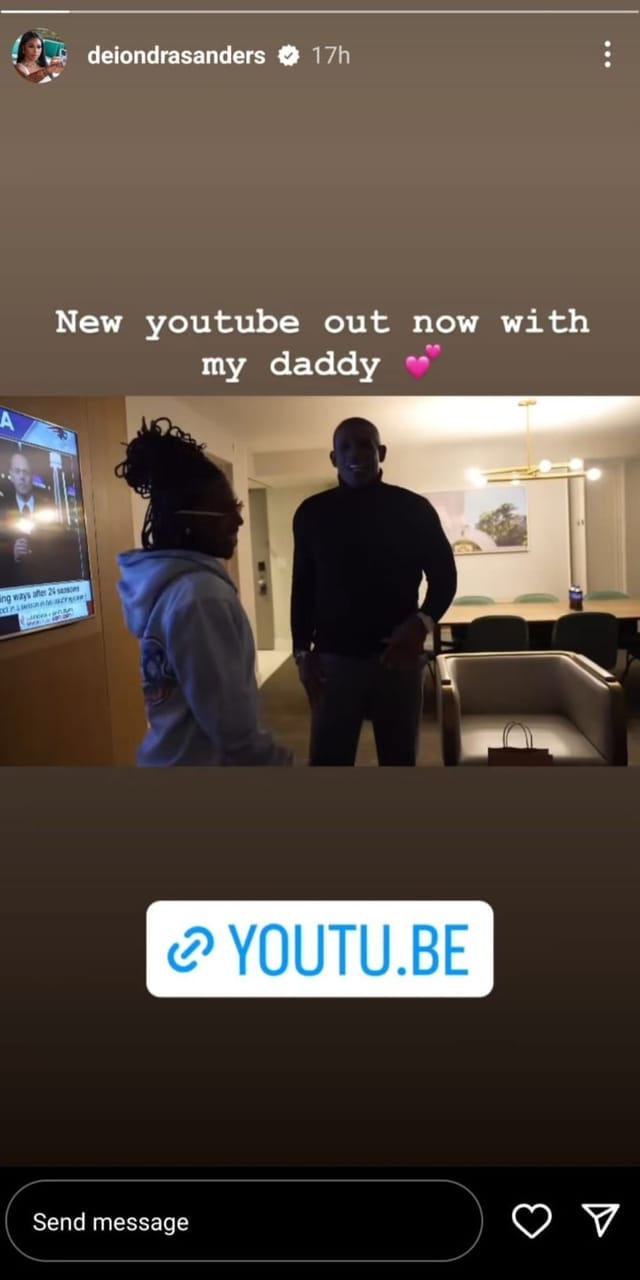 WATCH: $50,000,000 worth Deion Sanders meets daughter Deiondra Sanders ...