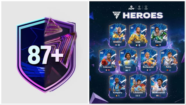 EA FC 24 87+ Base/Triple Threat/UCL and UWCL Hero Player Pick SBC: All ...