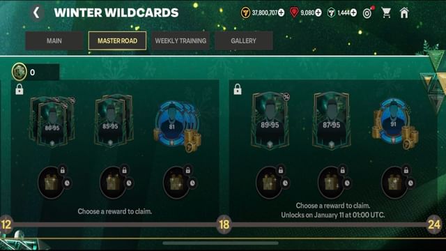 What are the new Milestone rewards in FC Mobile Winter Wildcards
