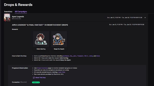 Apex Legends new Twitch Drop wave: How to get, rewards, and more