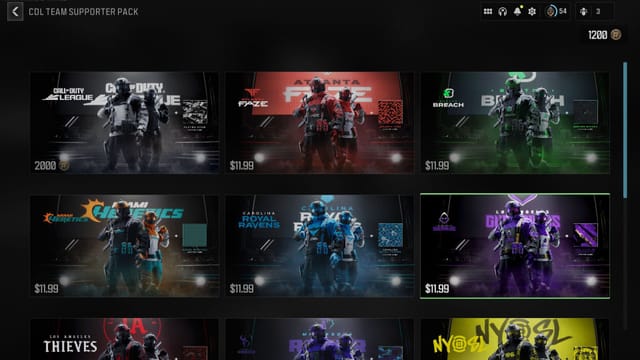 Los Angeles Thieves CDL team pack in Warzone and MW3: Price, what's ...