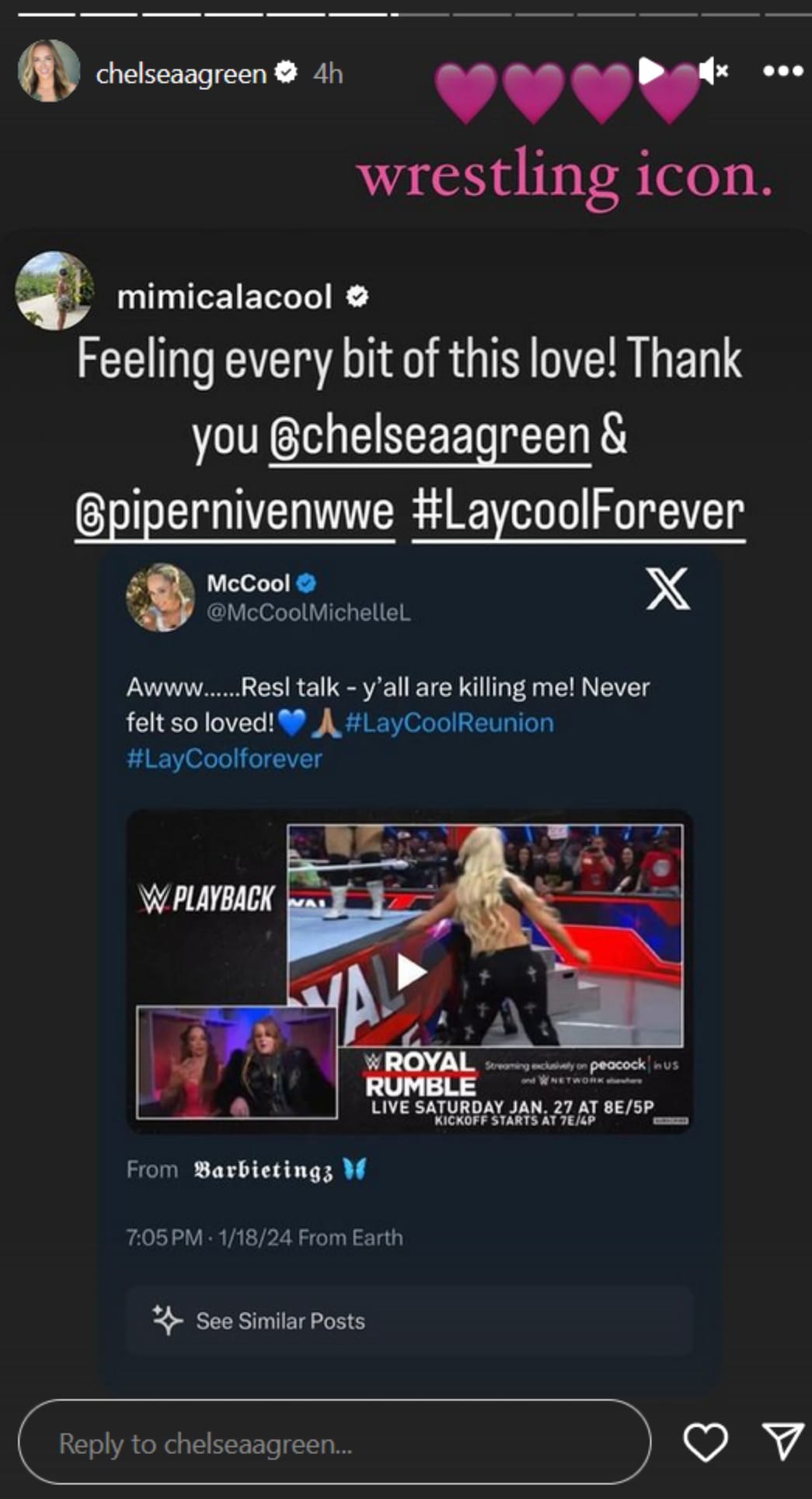 WWE Superstar sends two-word message to Michelle McCool