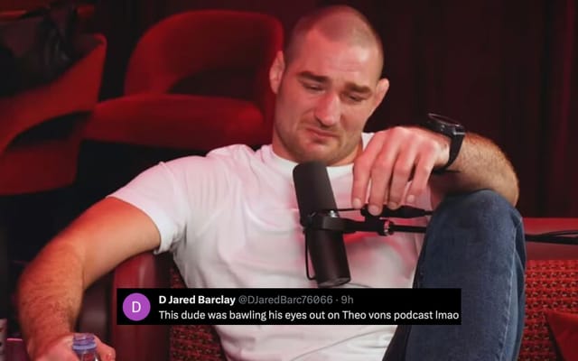 "Dude was bawling his eyes out" - Fans react as Sean Strickland ...