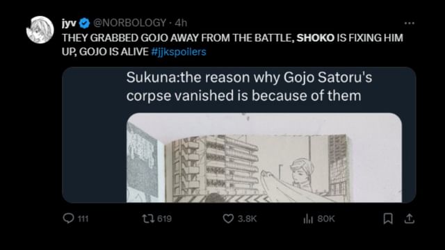 Jujutsu Kaisen chapter 248 gives hope to Gojo fans