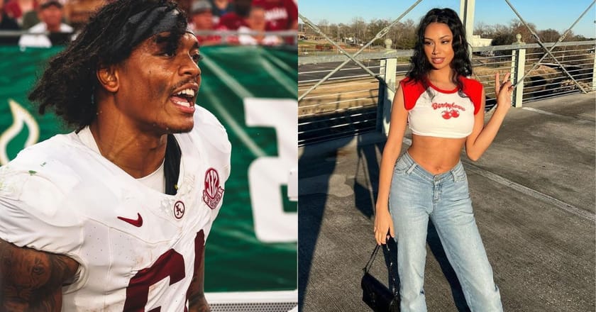 Ana Gomez: Alabama safety Malachi Moore’s GF Ana Gomez marks her presence during Auburn-Alabama ...