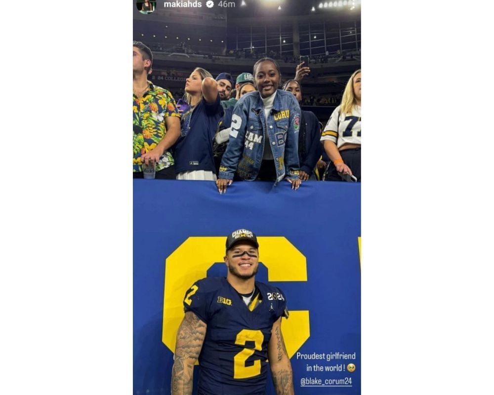 Blake Corum: $928,000 NIL-valued Blake Corum backs GF Makiah Shipp as ...