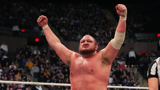 [Photo] Samoa Joe unveils new AEW World Championship
