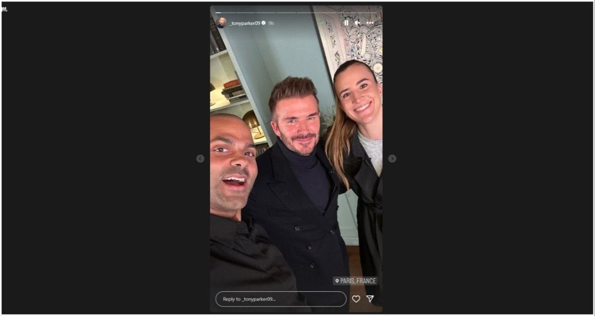 In Photos: Tony Parker bumps into David Beckham & Kylian Mbappe at ...