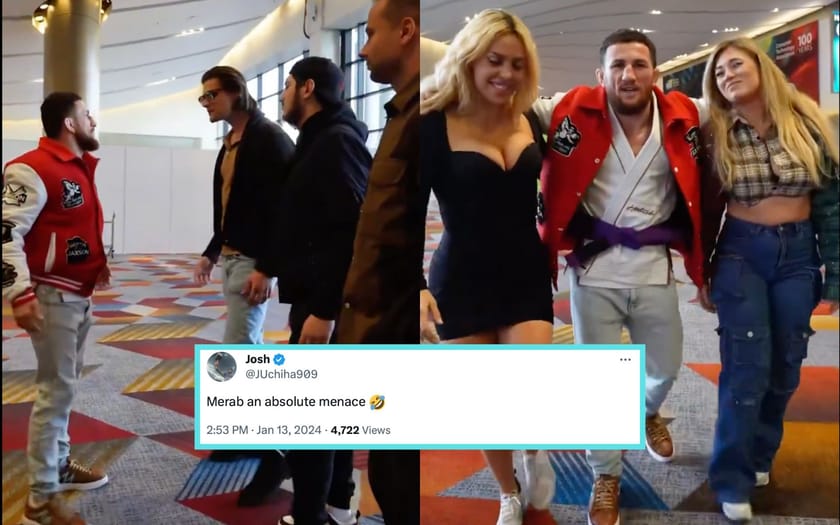 "An absolute menace" - "Purple belt" Merab Dvalishvili's video with two ...