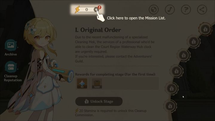 Lean, Mean, Cleaning Machine: Genshin Impact web event guide