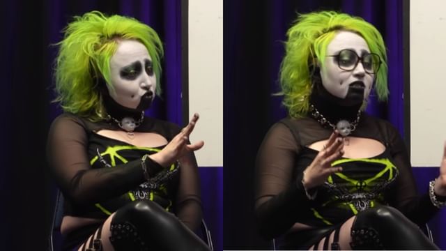 AEW's Abadon unexpectedly breaks character mid-interview and delivers ...