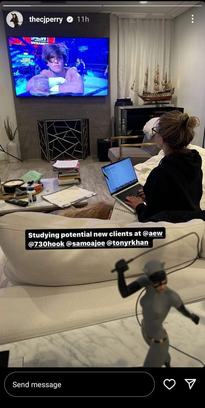 CJ Perry wants to manage a WWE legend's 24-year-old son