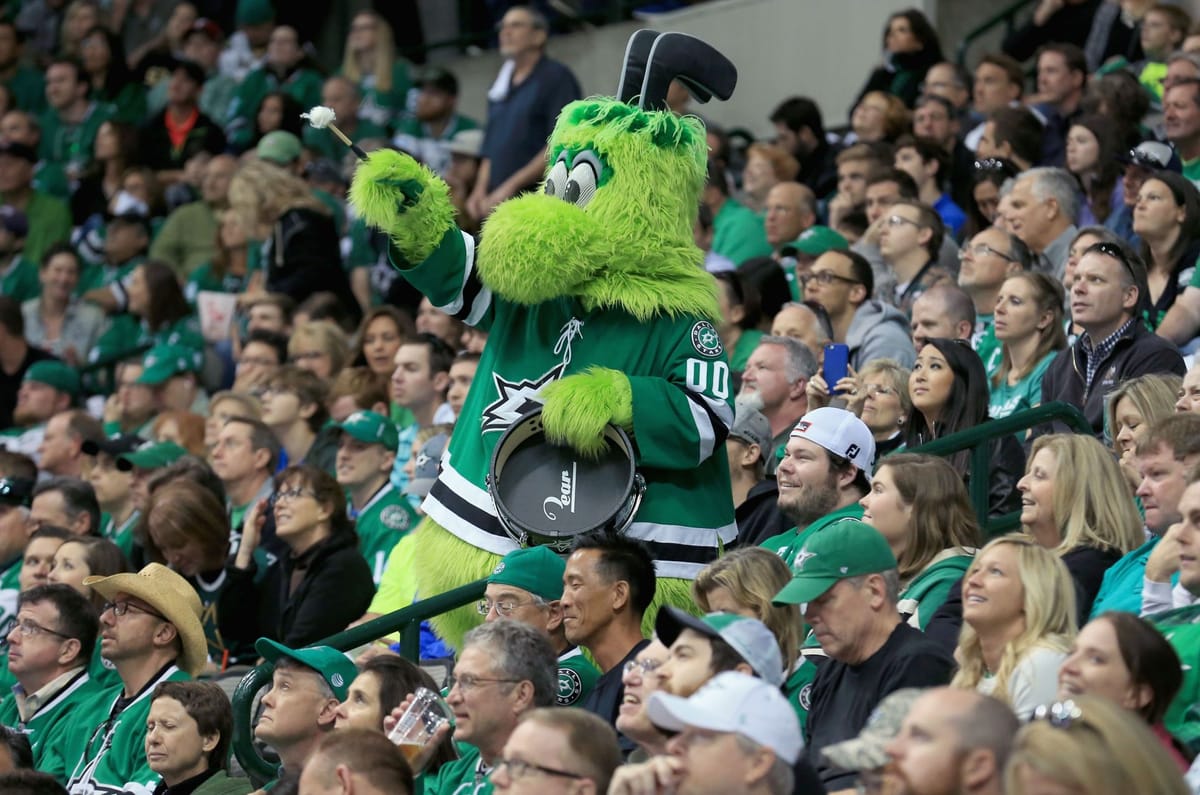 What is the salary of Dallas Stars Mascot Victor E. Green?