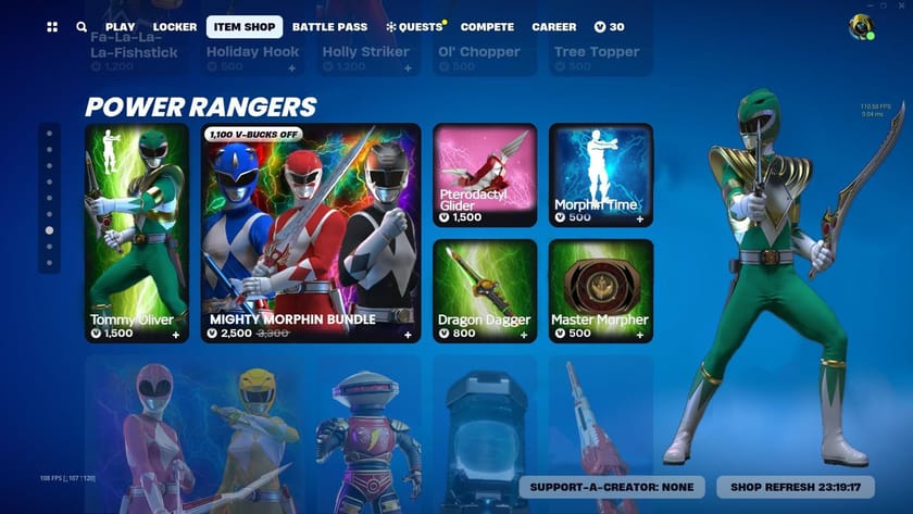 Fortnite x Power Rangers concept art takes the community by storm