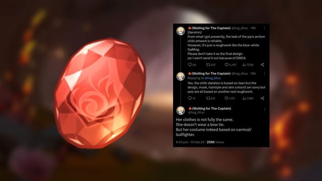 Genshin Impact Pyro Archon leaks: Early stage design and appearance ...