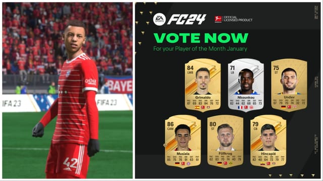 EA FC 24 Bundesliga POTM nominees revealed for January; Musiala leads the line