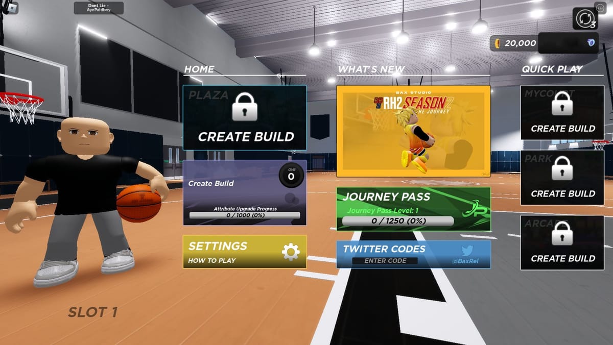 RH2 The Journey codes (January 2025)