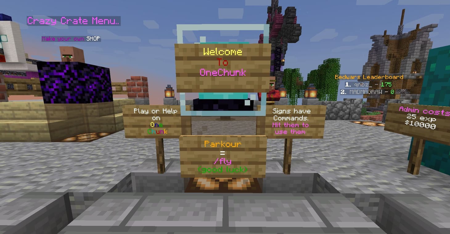 3 best Minecraft One Chunk servers
