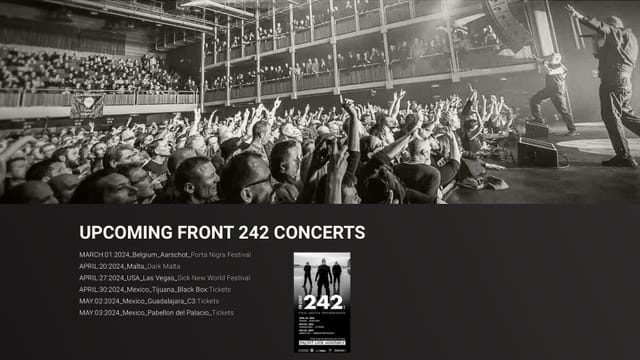 Front 242 farewell tour 2024-25: Dates, tickets, location, & all you ...
