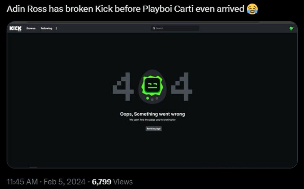 "We are about to witness peak" - Fans react as Kick seemingly crashes ...