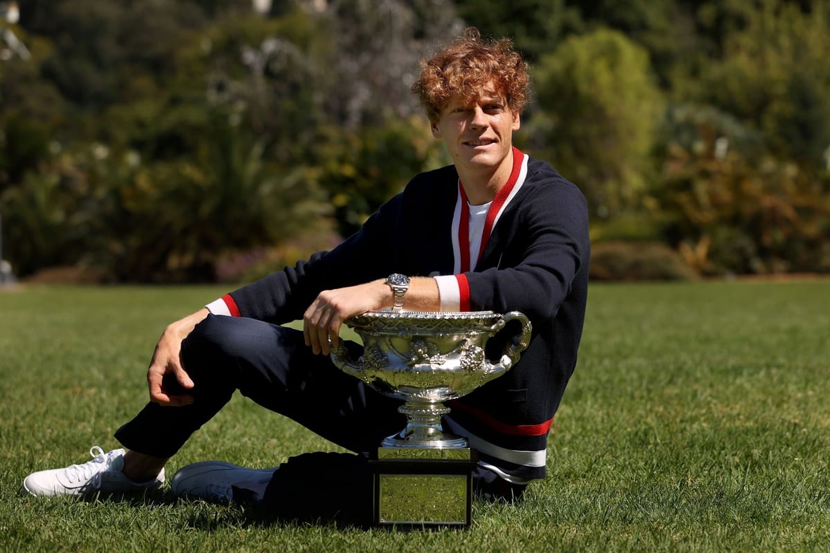 In pictures: Jannik Sinner makes Colosseum visit on return to Italy ...