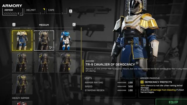 How to change Armor in Helldivers 2